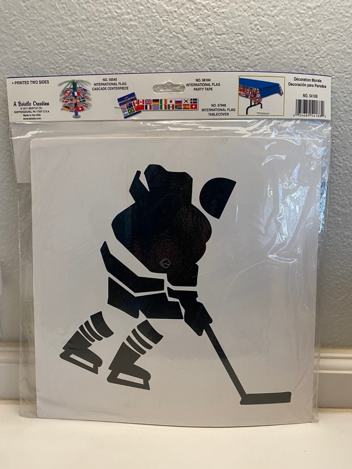 Beistle 16" Winter Sports Black/White Cutouts 4 count 2 sided 8 designs ...