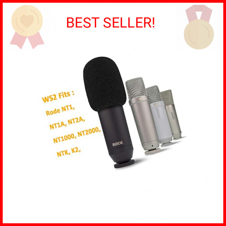 WS2 Microphone Pop Filter/Windscreen Compatible with Rode NT1-A ...