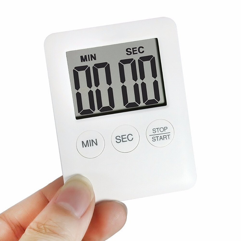 Magnetic Square LCD Digital Timer Kitchen Cooking Countdown Alarm Clock ...