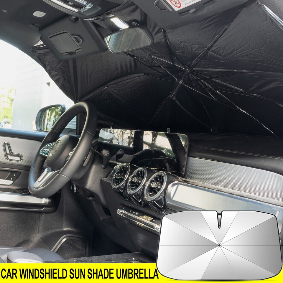 Foldable Car Sunshade Sun Shade Front Window Windshield Cover Visor UV ...