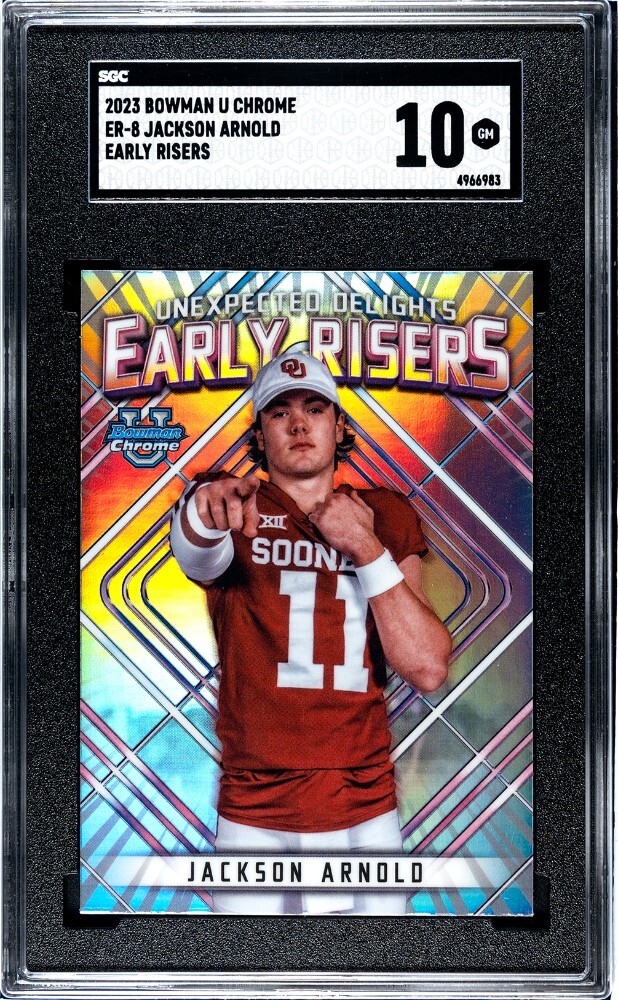 2023 Bowman University Chrome Jackson Arnold Risers SGC 10 GEM MINT | eBay