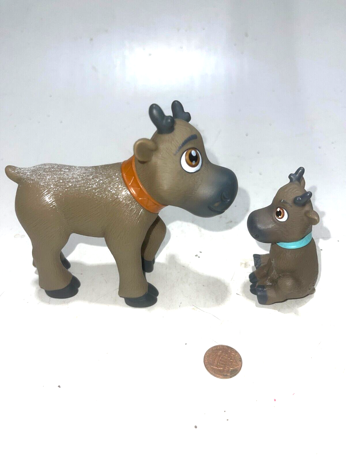 (2) Disney Frozen Baby Sven The Reindeer 4 Inch + 3 Inch PVC Figures | eBay