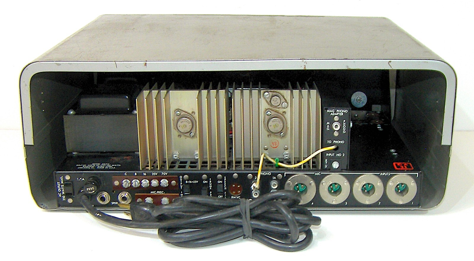 🔥【PRO SERVICE w P/S RECAP】RARE Rauland-Borg 4160C PA Amp!Phono Module💥 ...