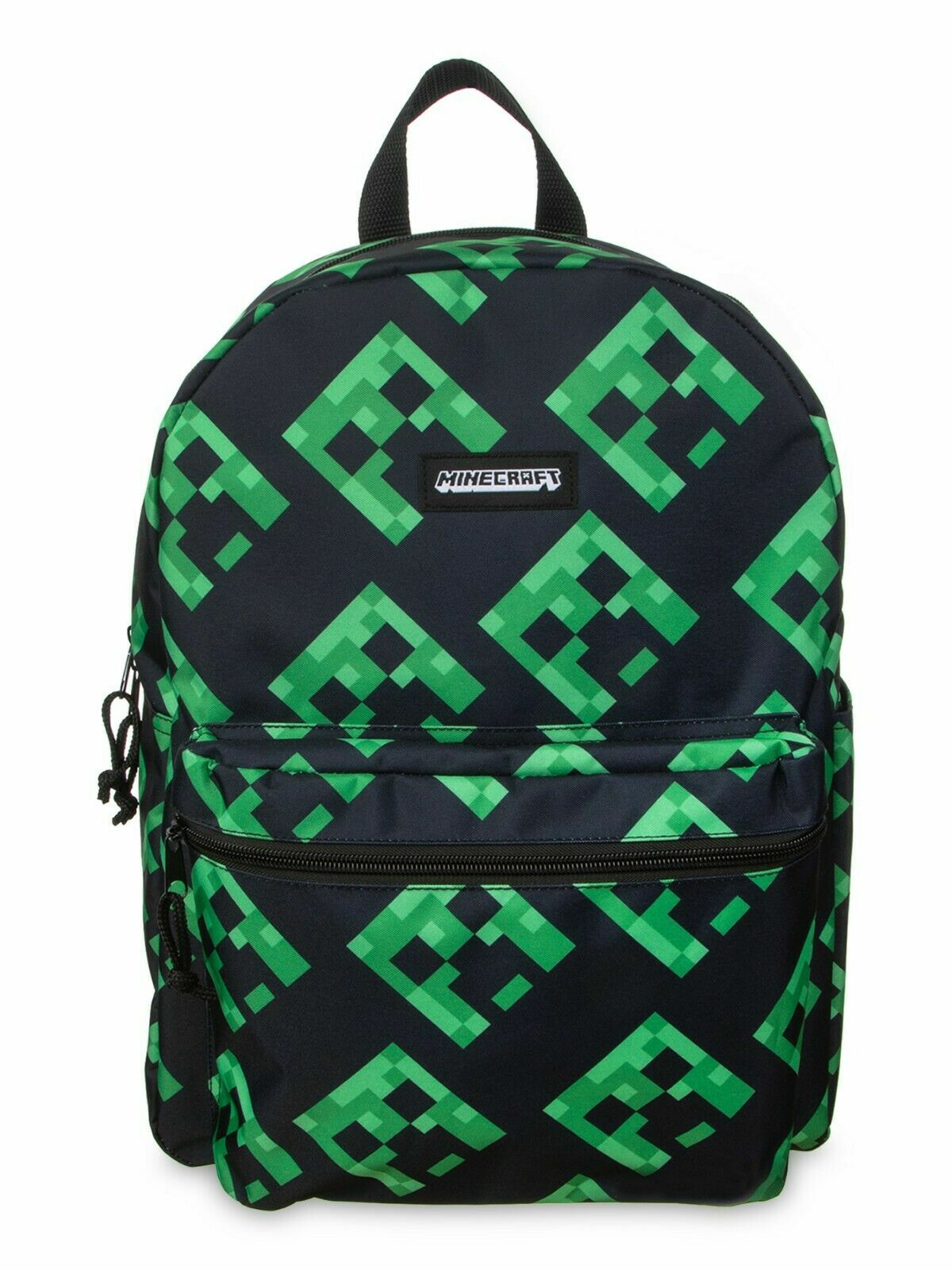Minecraft CREEPER All Over Print 16" Backpack Book Bag Tote Bioworld ...