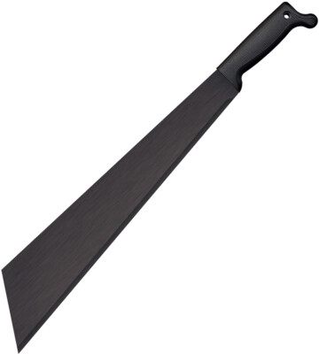 Cold Steel Black Slant Tip Machete Carbon Steel Blade w/ Sheath 97ST18S ...