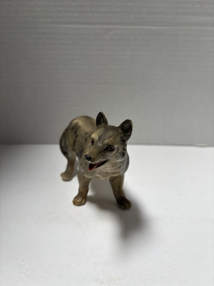 Gray Wolf Ceramic Figurine Made In Japan In The 1970S | eBay