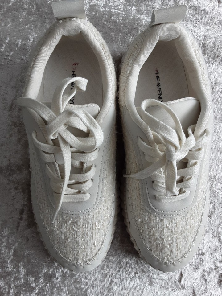 Heavenly Feet Mae Trainers Cream Size 5 | eBay UK