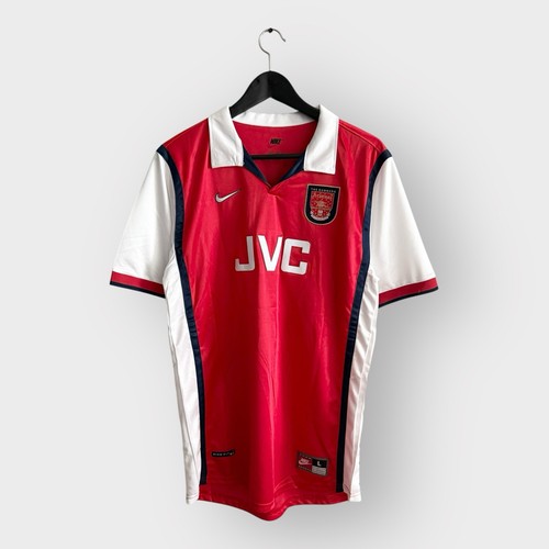 BERGKAMP 10 RETRO Arsenal 98/99 Home JVC Men’s Jersey - Size L | eBay
