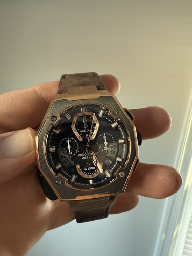 Bulova Brown Mens Chronograph Watch Precisionist X Special Edition ...