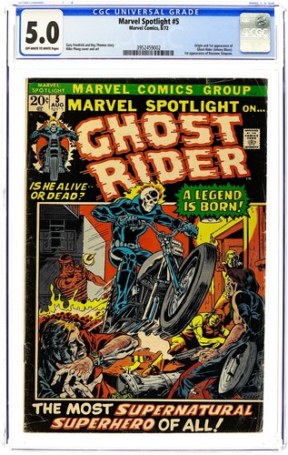 Marvel Spotlight #5 CGC 5.0 1972 3952459002 1st app. and origin Ghost ...