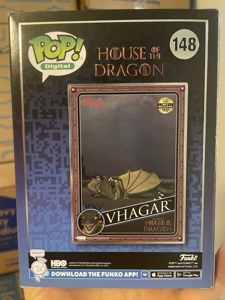 Funko Pop Vhagar Royalty 148 House Of The Dragon Targaryen Digital ...