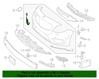 MERCEDES-BENZ COVER TOW CAP FRONT BUMPER 117-885-0622-9999 | DEALER | eBay