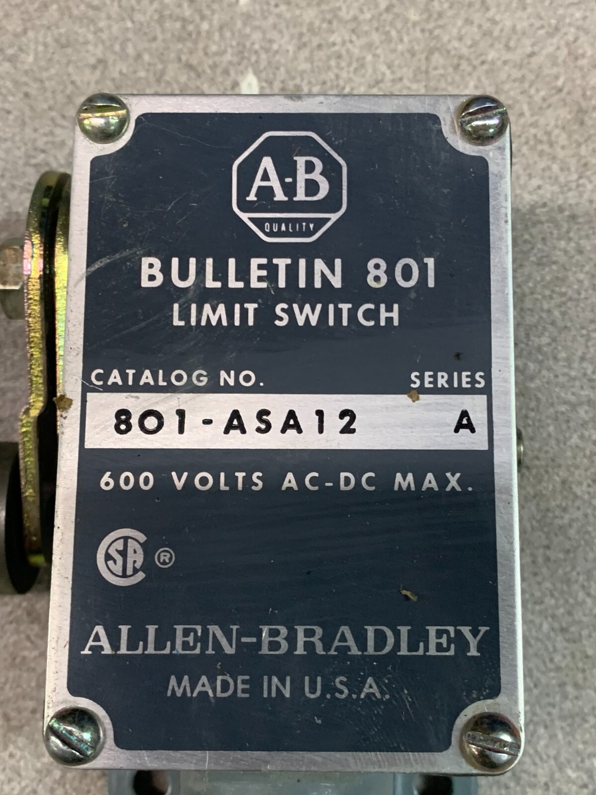 NEW IN BOX ALLEN-BRADLEY LIMIT SWITCH 801-ASA12 SERIES A | eBay