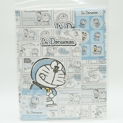 Fujiko Pro I'm Doraemon Letter Set Made in JAPAN 12 Sheets+6 Envelopes ...