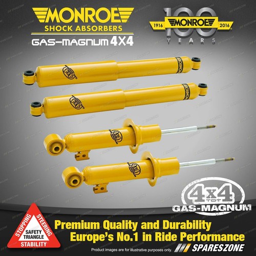 Monroe F + R Gas Magnum TDT Shocks for Toyota Hilux GUN GGN125 KUN ...