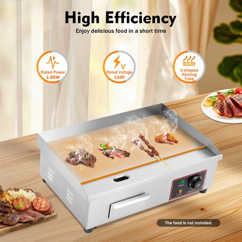 3000W Electric Griddle Portable Flat Top Outdoor Cooking BBQ Grill ...