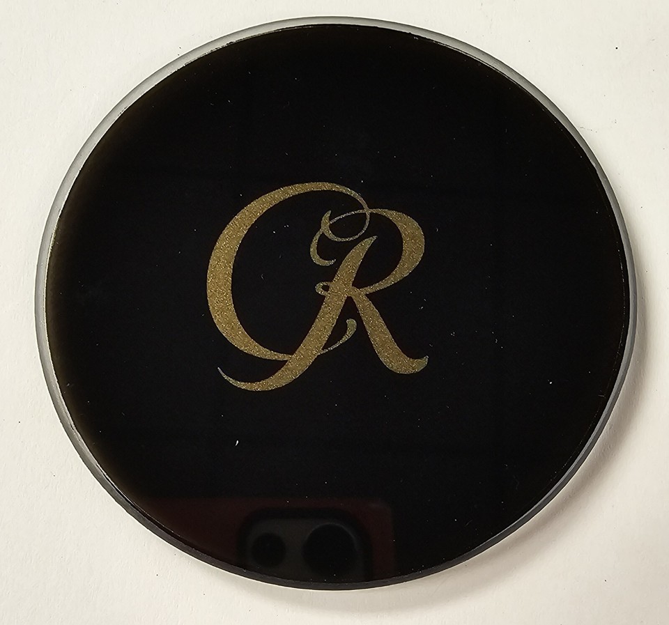 Crown Royal Round Glass Coasters Black Set Of 8 | eBay