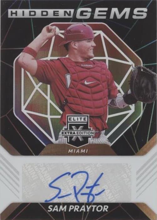 2021 Panini Elite Extra Edition - Hidden Gems Sam Praytor #HG-SP Black ...