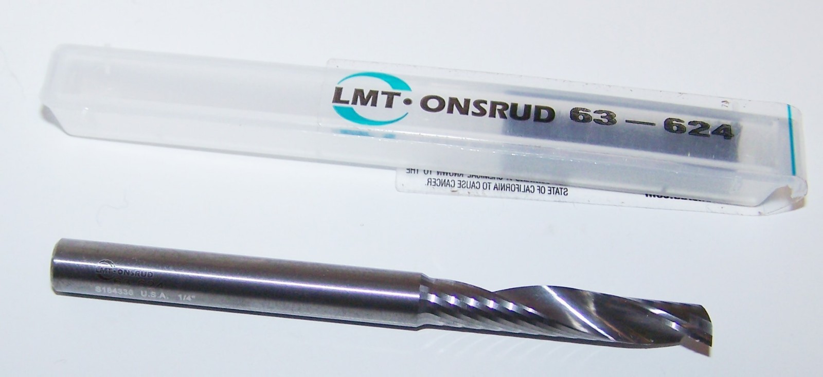 1/4" (.2500") CARBIDE SINGLE O FLUTE END MILL ALUMINUM ONSRUD 63-624 X ...