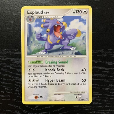 Exploud 28/147 Rare Pokemon Card Supreme Victors - LP | eBay