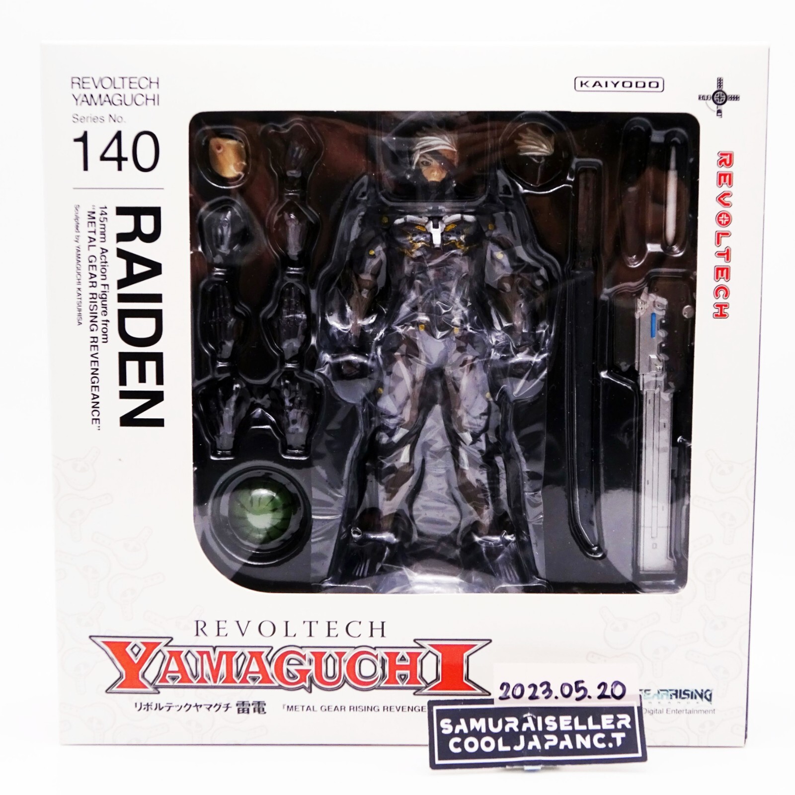 Revoltech Yamaguchi METAL GEAR RISING REVENGEANCE RAIDEN Figure No.140 ...