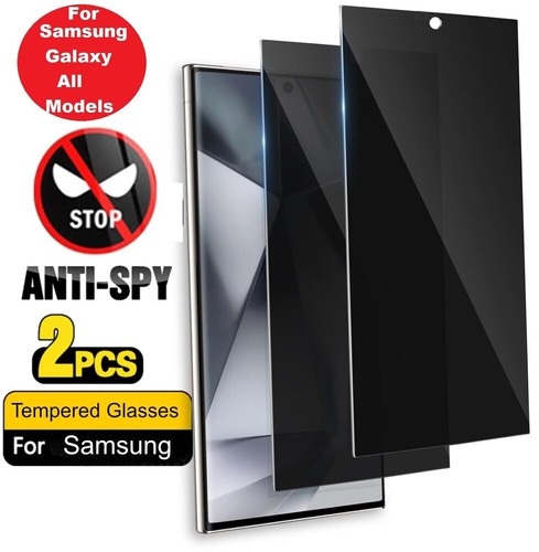 2X Samsung S24 Ultra S24 Plus S24 Privacy Tempered Glass Screen ...