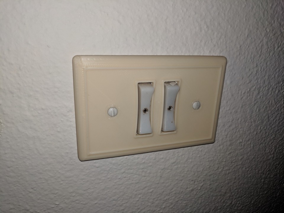 WHITE ONLY Duplex (2) Remcon Switch Plate Low Voltage Cover | eBay