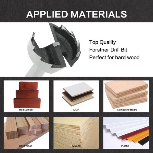 Forstner Drill Bit Set, 16PCS Wood Drill Bits Set, Carbide Forstner Bit ...