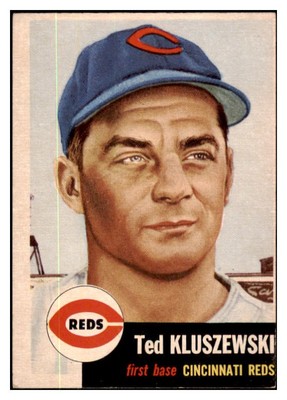 1953 TOPPS #162 TED KLUSZEWSKI REDS EX+/EX-MT SET BREAK 519320 (KYCARDS ...