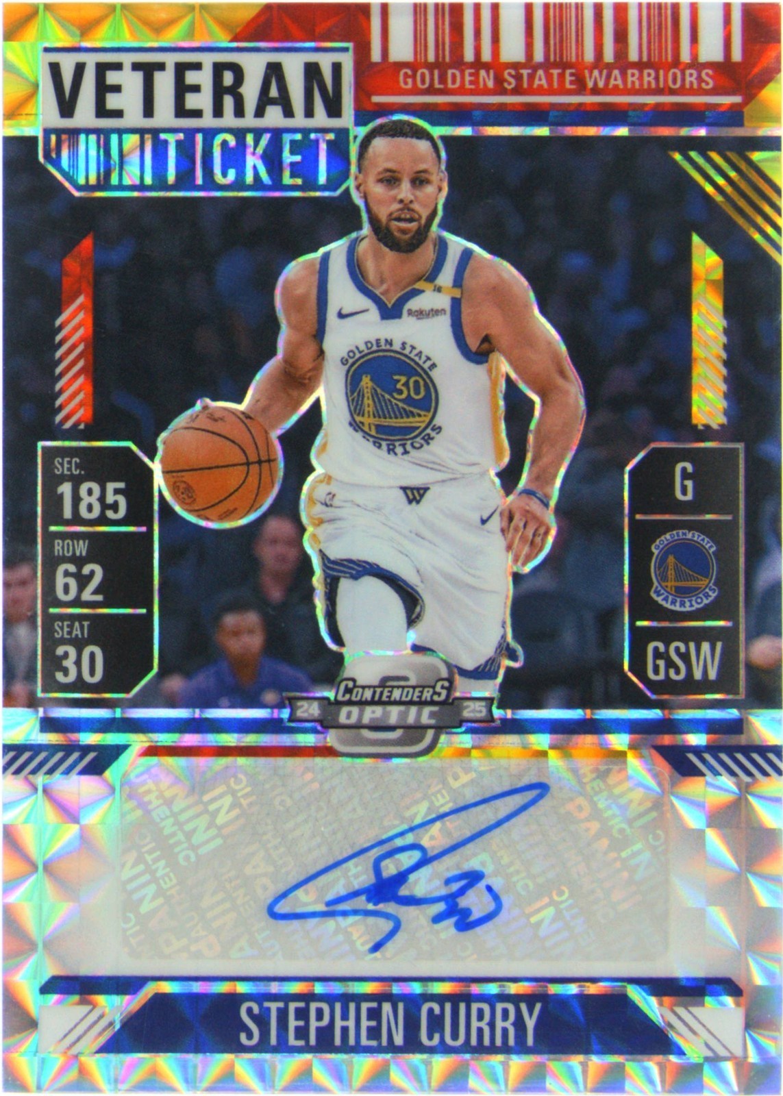 2024-25 Panini Mosaic - Veteran Ticket Stephen Curry #VT-15 Choice ...