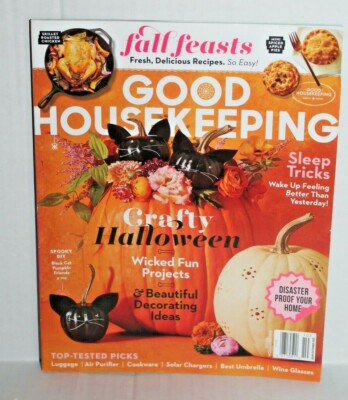 Good Housekeeping Magazine October 2021 Halloween Fall Ideas & Recipes ...
