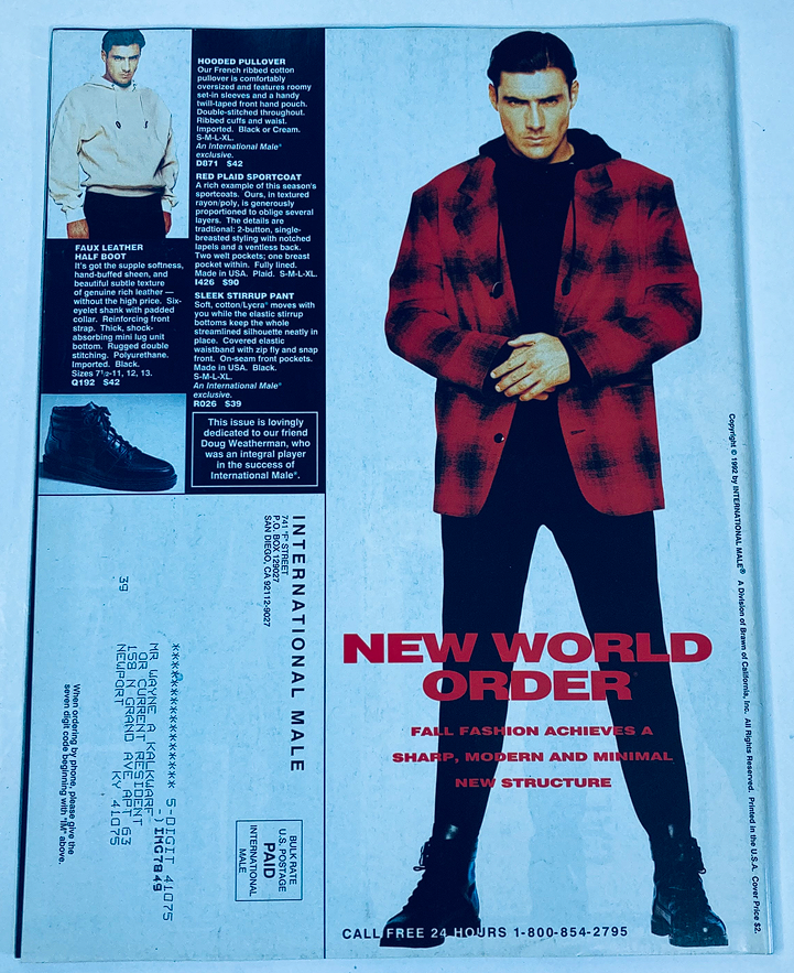 1992 Special Pre-Season International Male Magazine Catalog | eBay