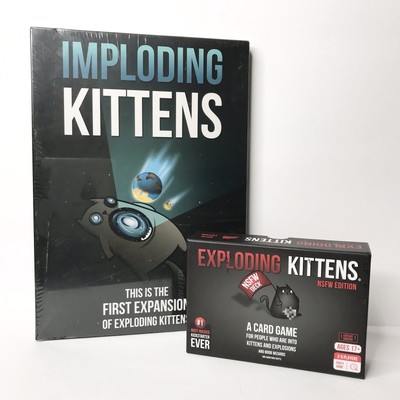 Exploding Kittens & Imploding Expansion Deck Card Game NSFW Edition (2015) | eBay