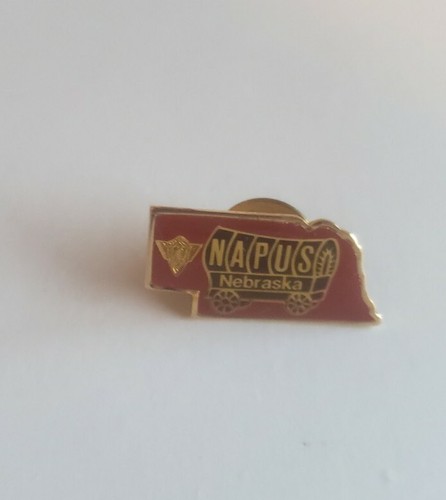 NAPUS Nebraska WAGON State Outline Vintage Lapel Pin | eBay
