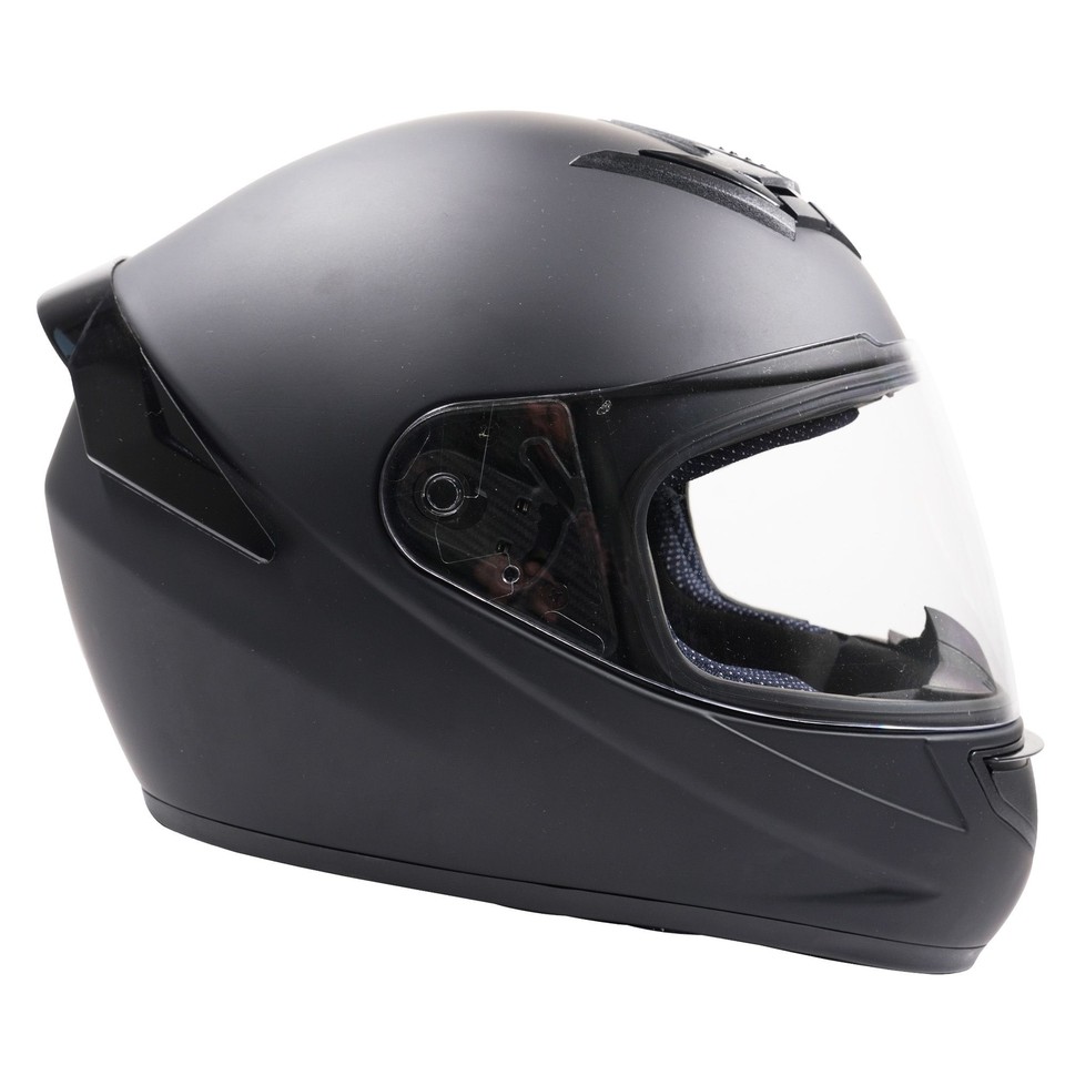 Full Face Motorcycle Helmet Axor Rage Matt Black Motorbike Scooter ...