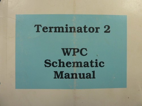 Williams Terminator 2 WPC Schematic manual, Pinball Machine Manual | eBay