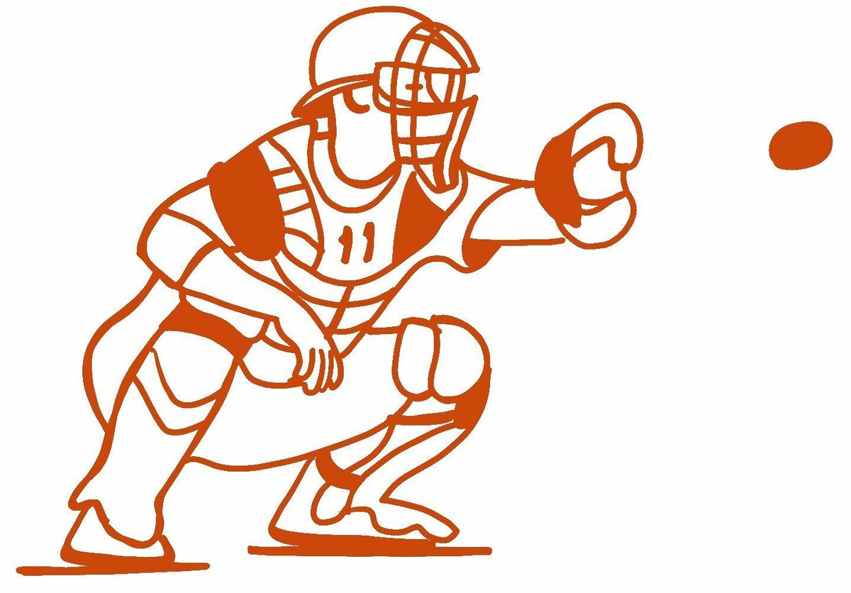 Baseball Catcher Clip Art