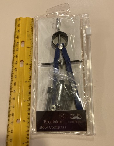 Mr. Pen Metal Precision Bow Compass 1/8-10 Inch Diameter With Lead ...