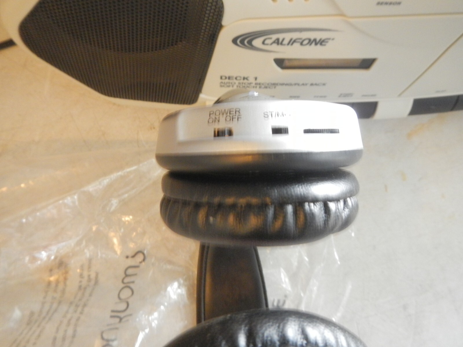 Califone Infared 8 HEADSETS Music Maker Plus CD Radio Cassette Player ...