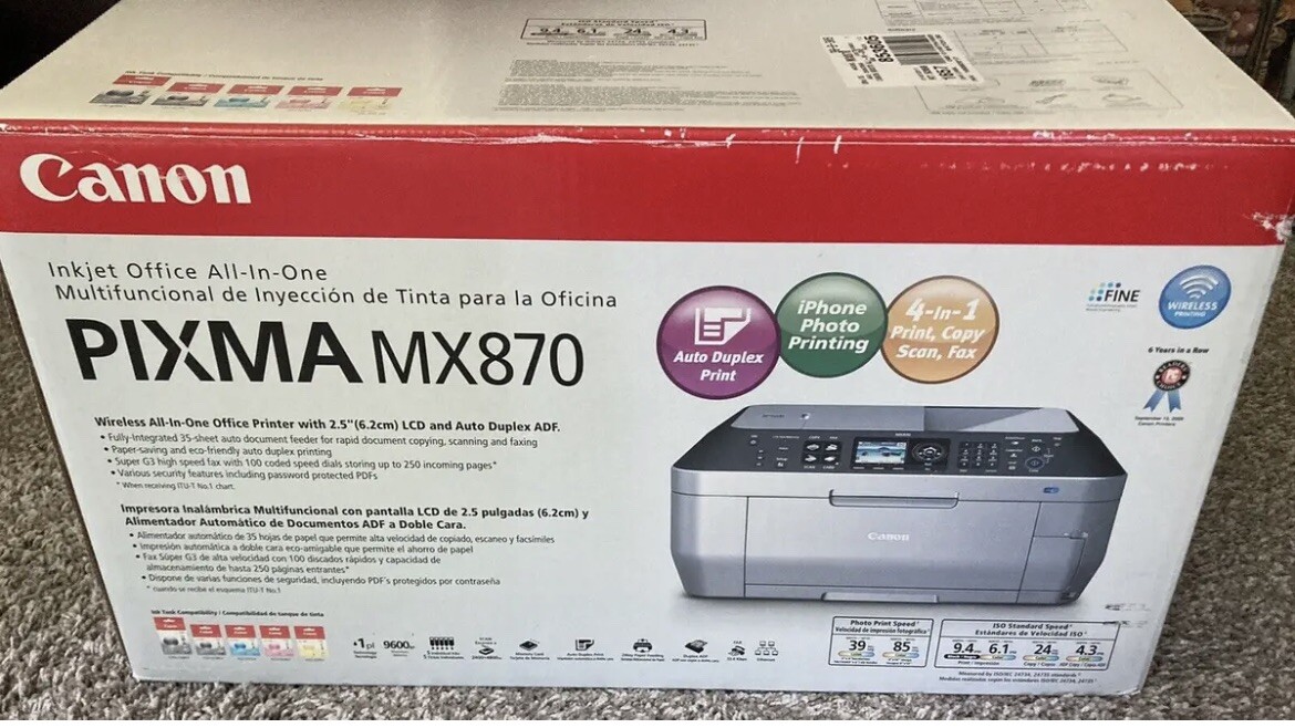 Canon PIXMA MX870 All-In-One Inkjet Printer for sale online | eBay