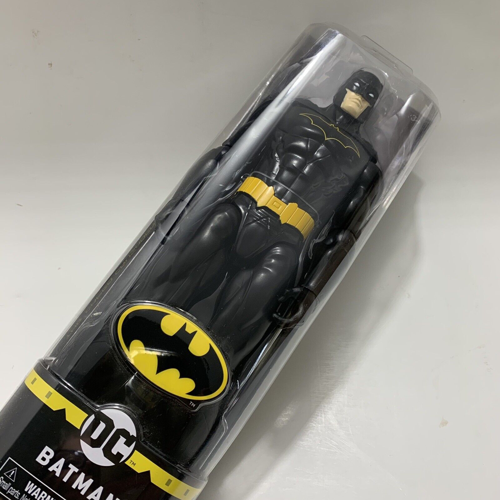 Batman Black Action Figure 12 inch DC Comics Spin Master Caped Crusader ...