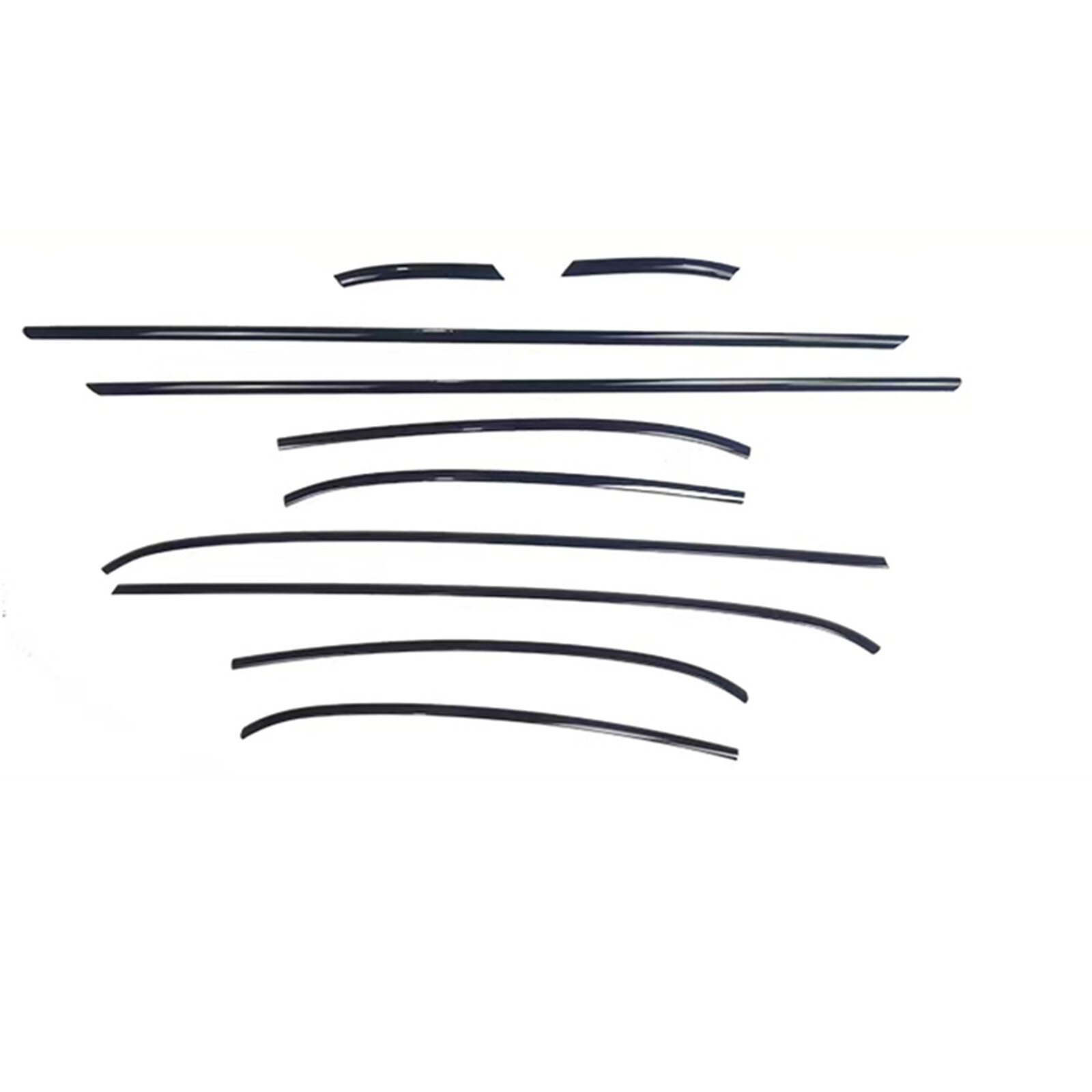 2007-2013 Mini Cooper R56 2 Door Chrome Black Window Moulding Trim Seal ...