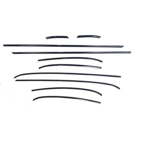 2007-2013 Mini Cooper R56 2 Door Chrome Black Window Moulding Trim Seal ...