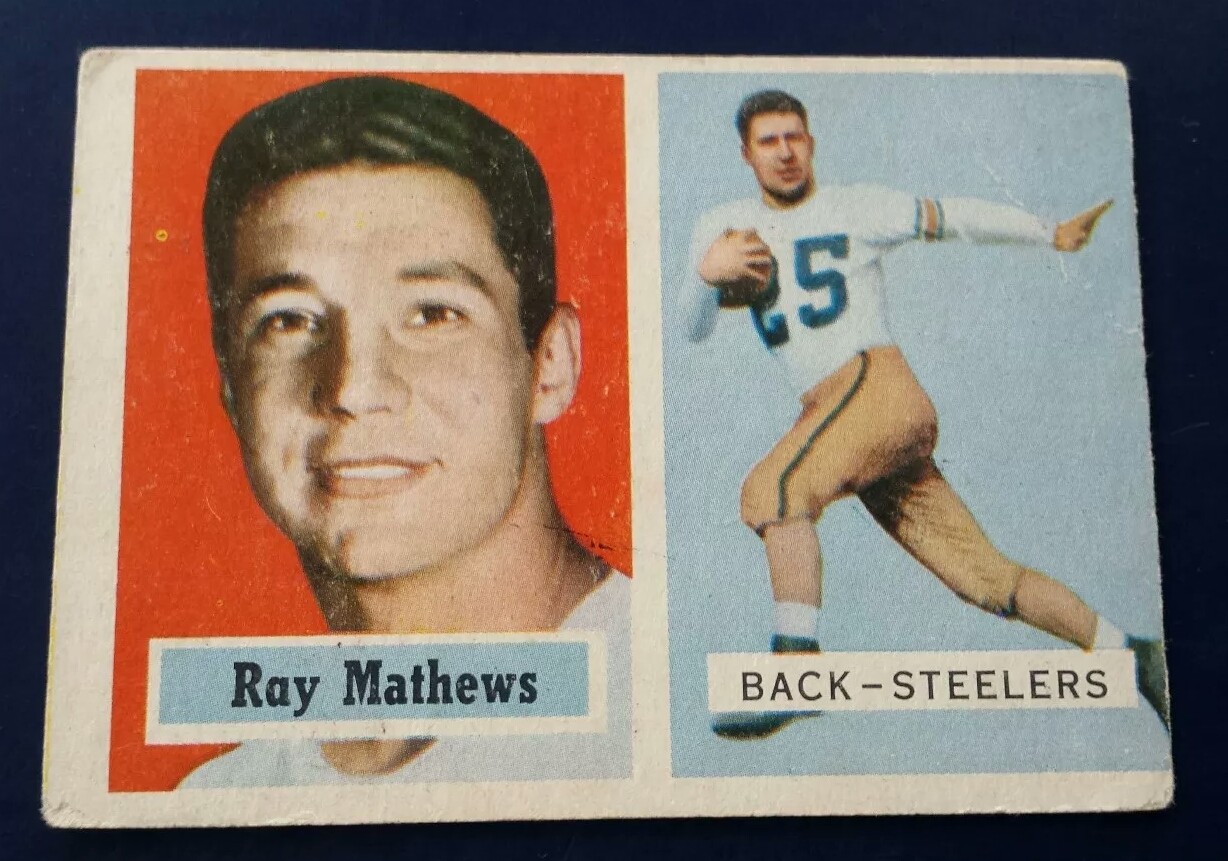 1957 Topps Ray Mathews Pittsburgh Steelers #63 | eBay