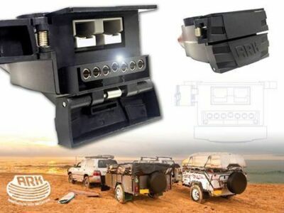 ARK DUAL Power Trailer Socket 7 Pin & Anderson Style Plug Connection inc LED | eBay