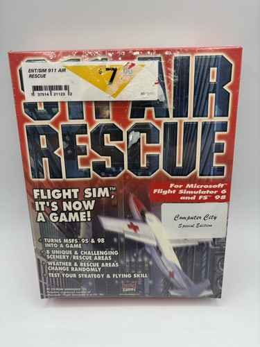 911 Air Rescue MS Flight Simulator Game CD ROM New In Box SEALED NIB | eBay