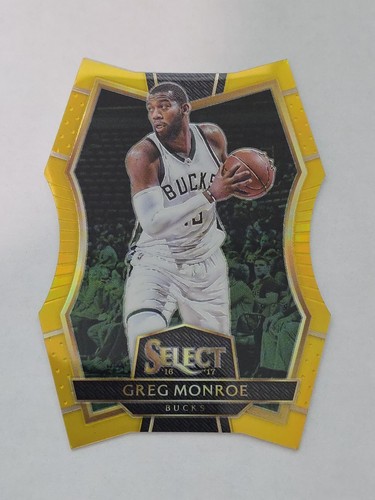 2016-17 Panini Select - Premier Level Greg Monroe #133 Gold Prizm /10 ...