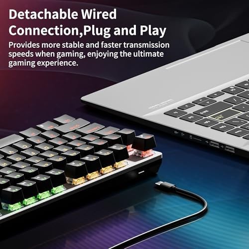 Mechanical Keyboard 104 Key Rainbow LED | eBay