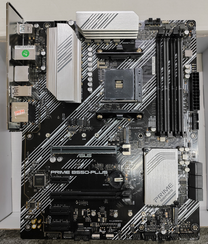 ASUS PRIME B550-PLUS AM4 AMD B550 SATA 6Gb/s USB 3.0 HDMI ATX AMD ...
