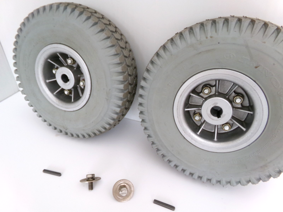 RASCAL 388 (4 MPH) mobility scooter spare parts. REAR WHEELS x 2 (3.00 ...